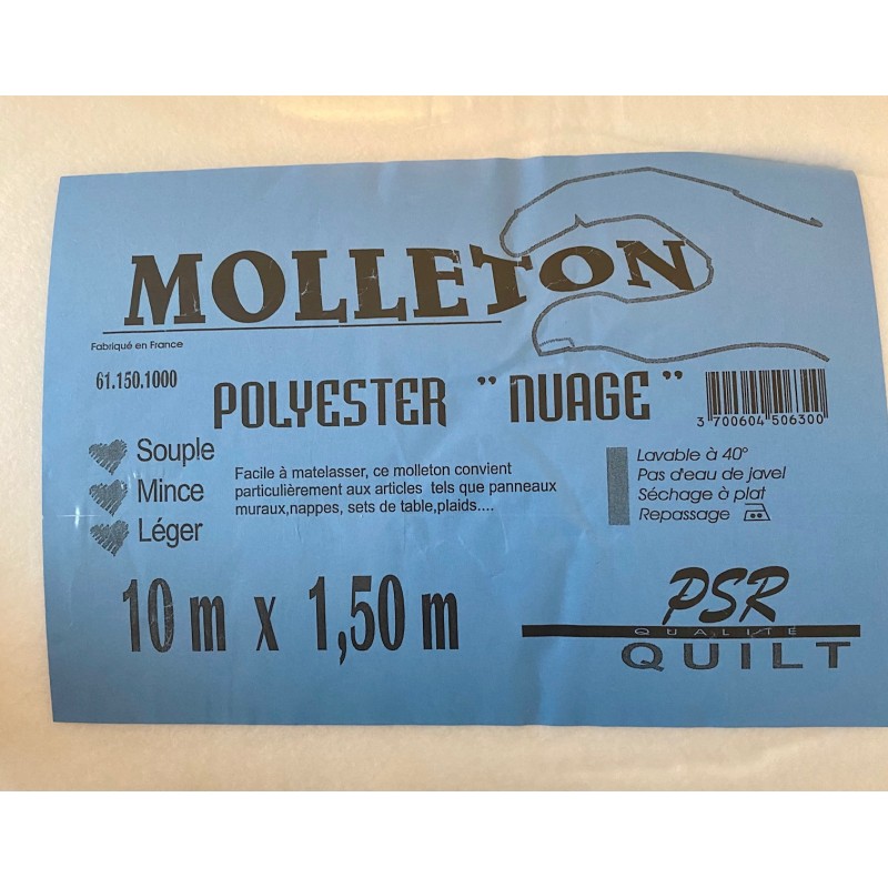 Molleton Polyester "nuage" largeur 1,5m (vendu au mètre)